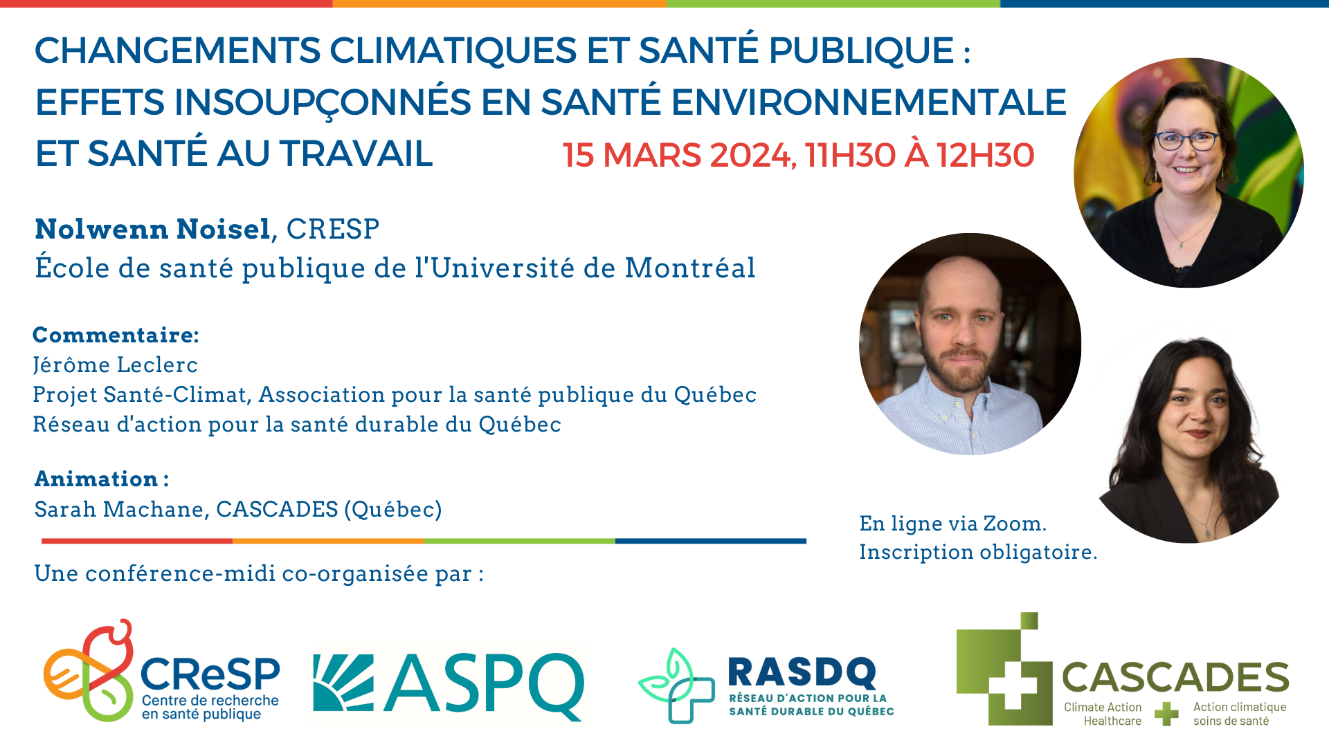 Changements climatiques et santé publique : effets insoupçonnés en ...