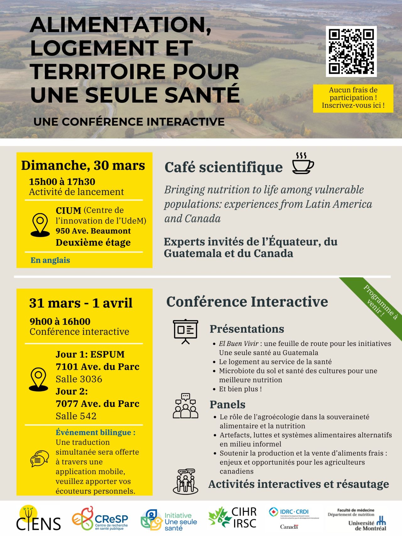 Conférence interactive : Alimentation, logement et territoire pour Une ...